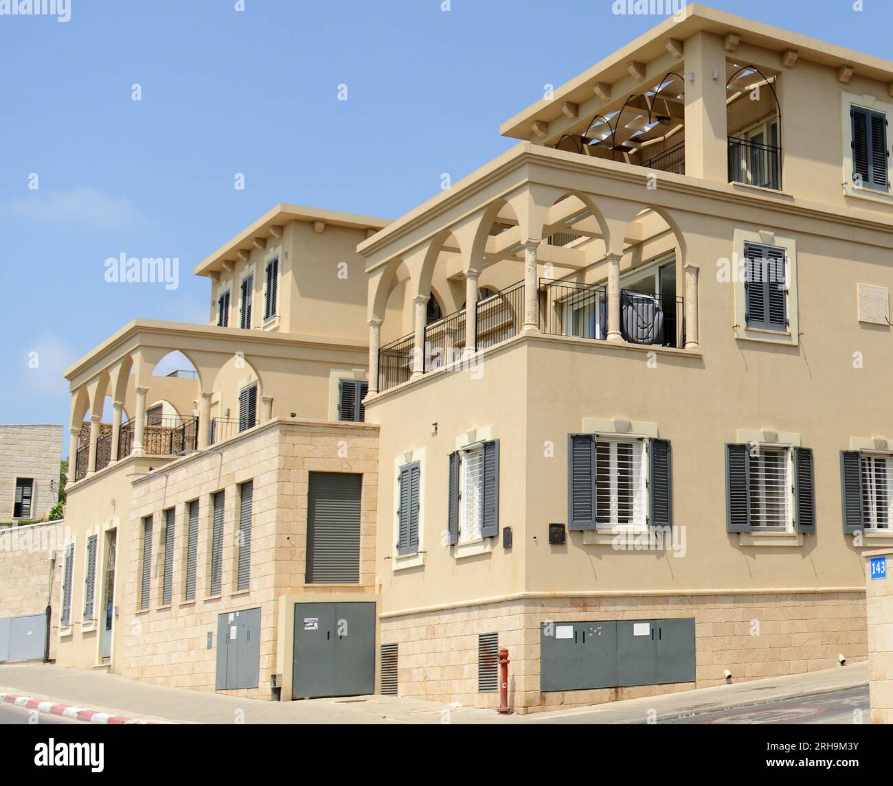 Renovated old buildings in Jaffa, Israel Stock Photo - Alamy