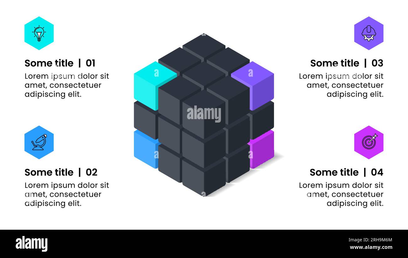 Vector abstract 3d cube infographic hi-res stock photography and images ...