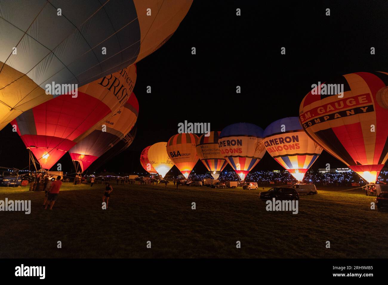 Bristol, UK. August 12, 2023. The Bristol International Balloon Fiesta ...