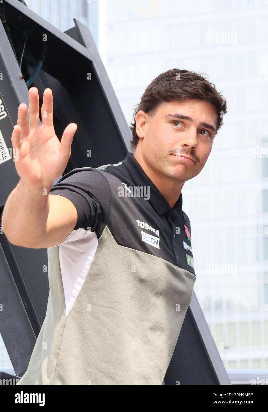 Tokyo, Japan. 15th Aug, 2023. Japan's rugby national team center Dylan ...