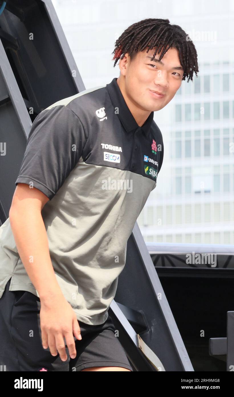 Tokyo, Japan. 15th Aug, 2023. Japan's rugby national team flanker Shota ...