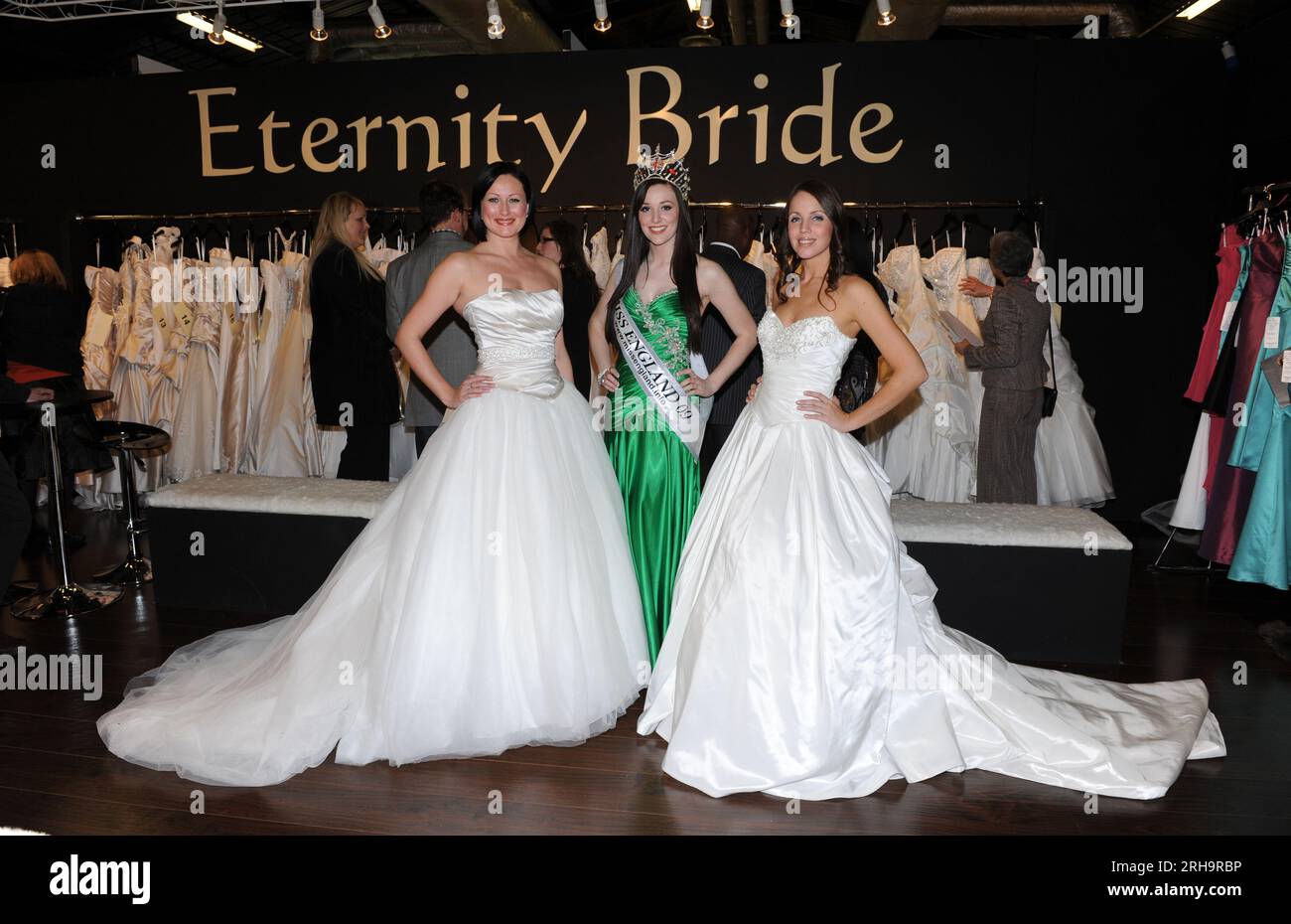 Models modelling wedding dress at Bridal fayre at Harrogate in ...