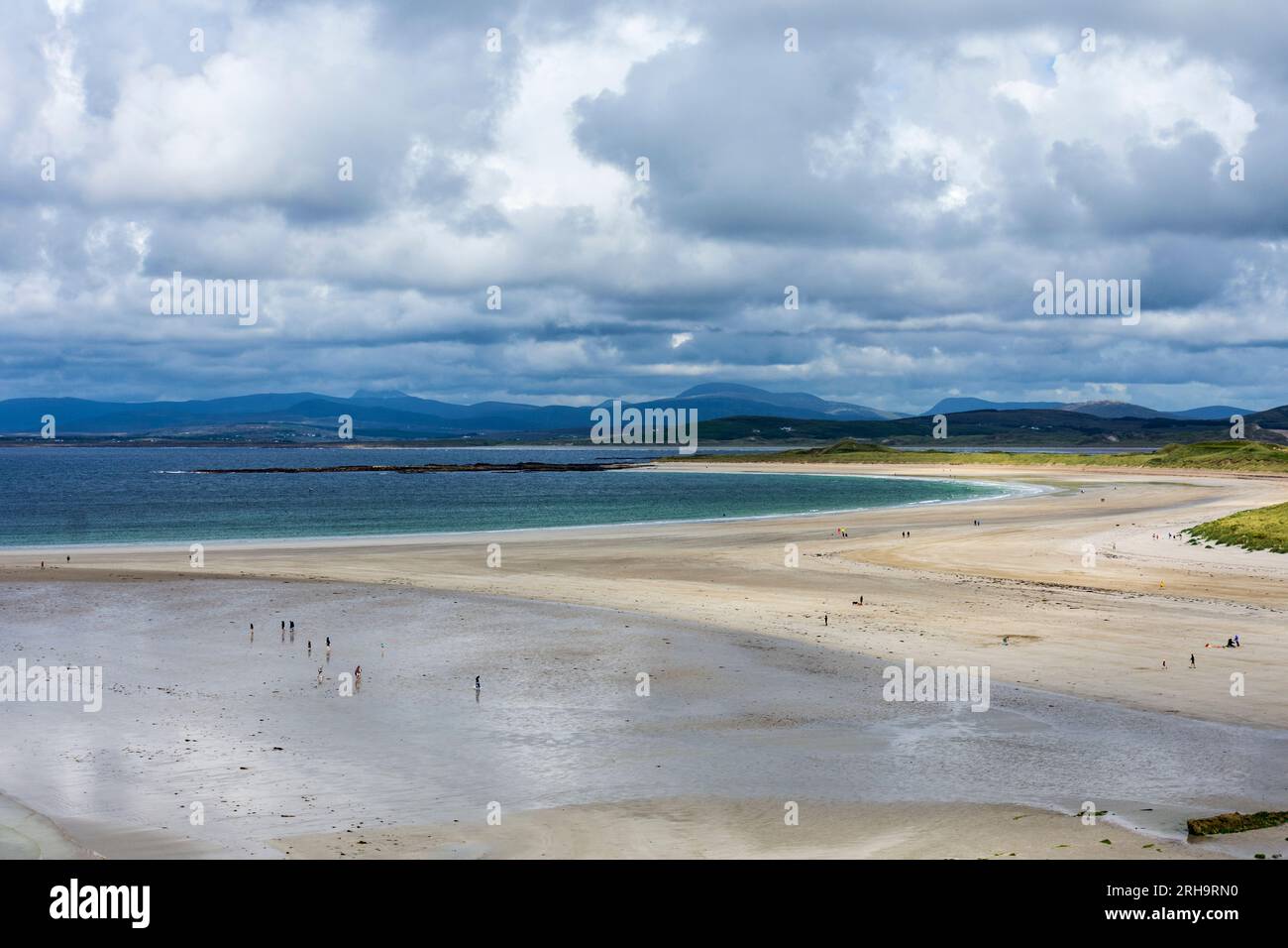 Narin Strand or beach, near Portnoo, Ardara, County Donegal, Ireland. A ...