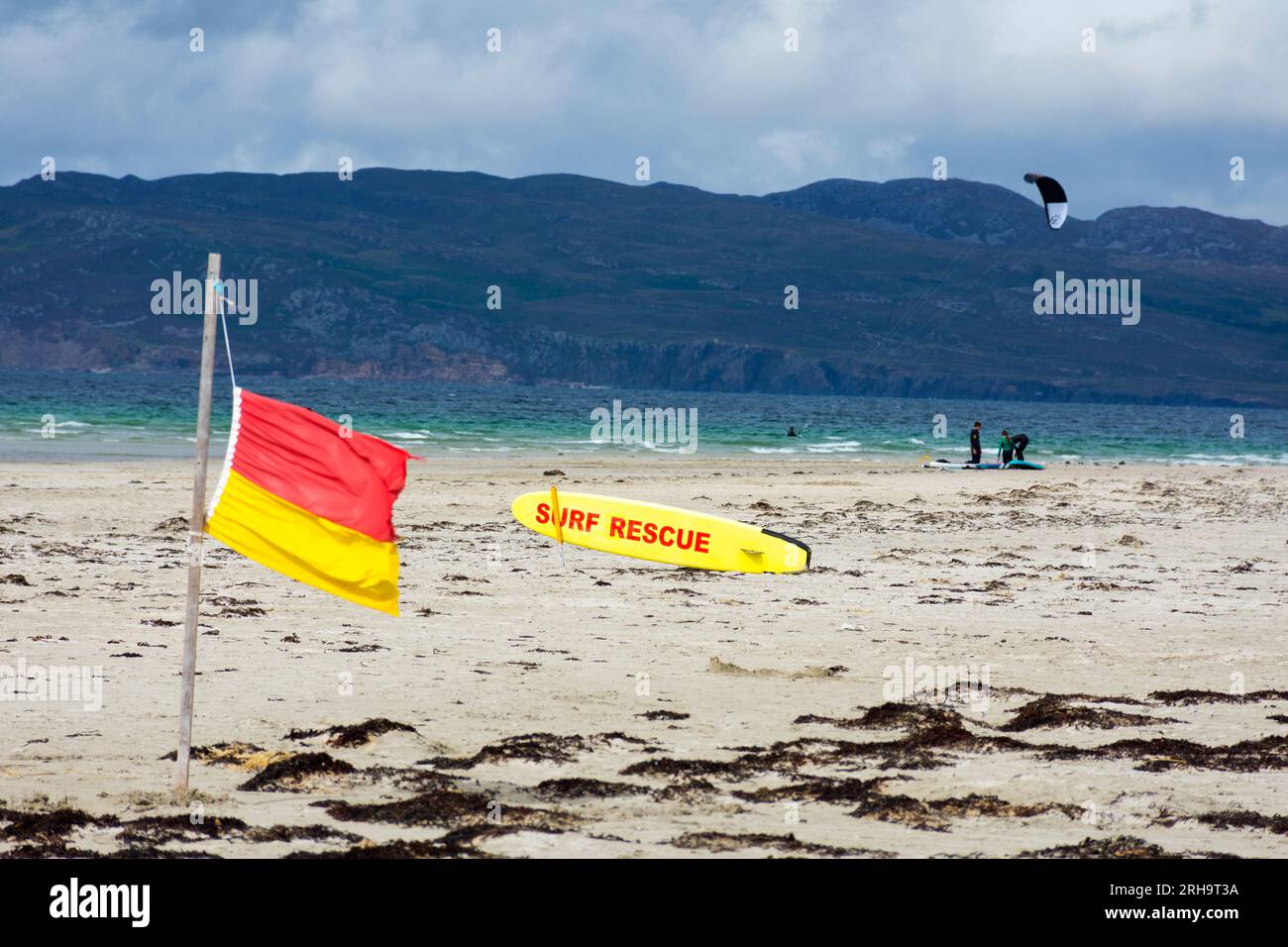 Narin Strand or beach, near Portnoo, Ardara, County Donegal, Ireland. A ...