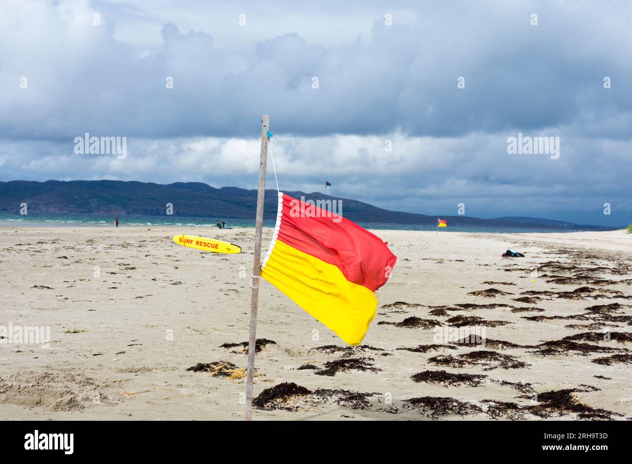 Narin Strand or beach, near Portnoo, Ardara, County Donegal, Ireland. A ...
