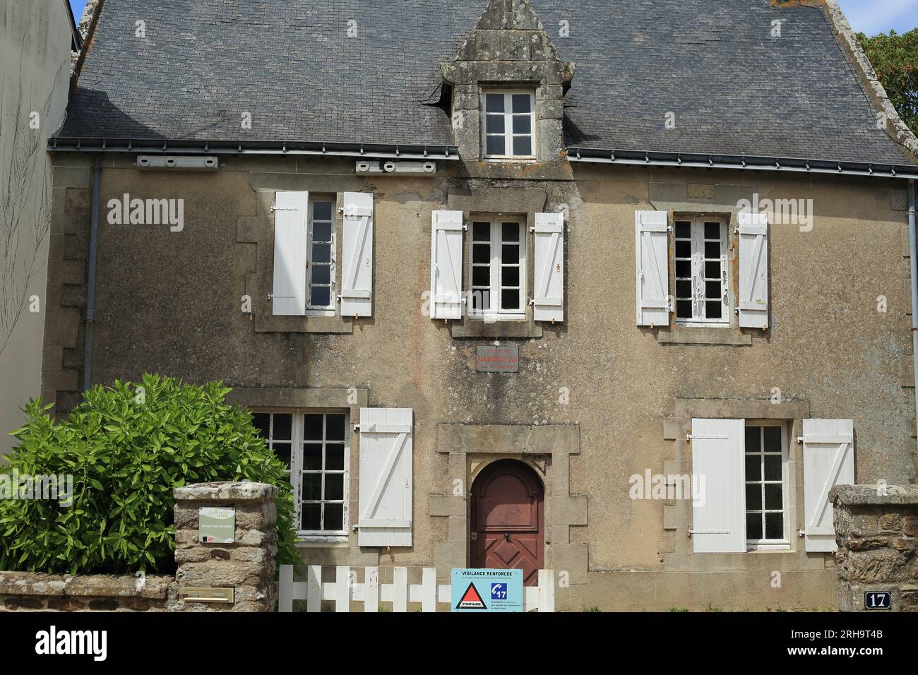 House once the home of Alain Rene le Sage in Rue Saint Vincent, Sarzeau ...