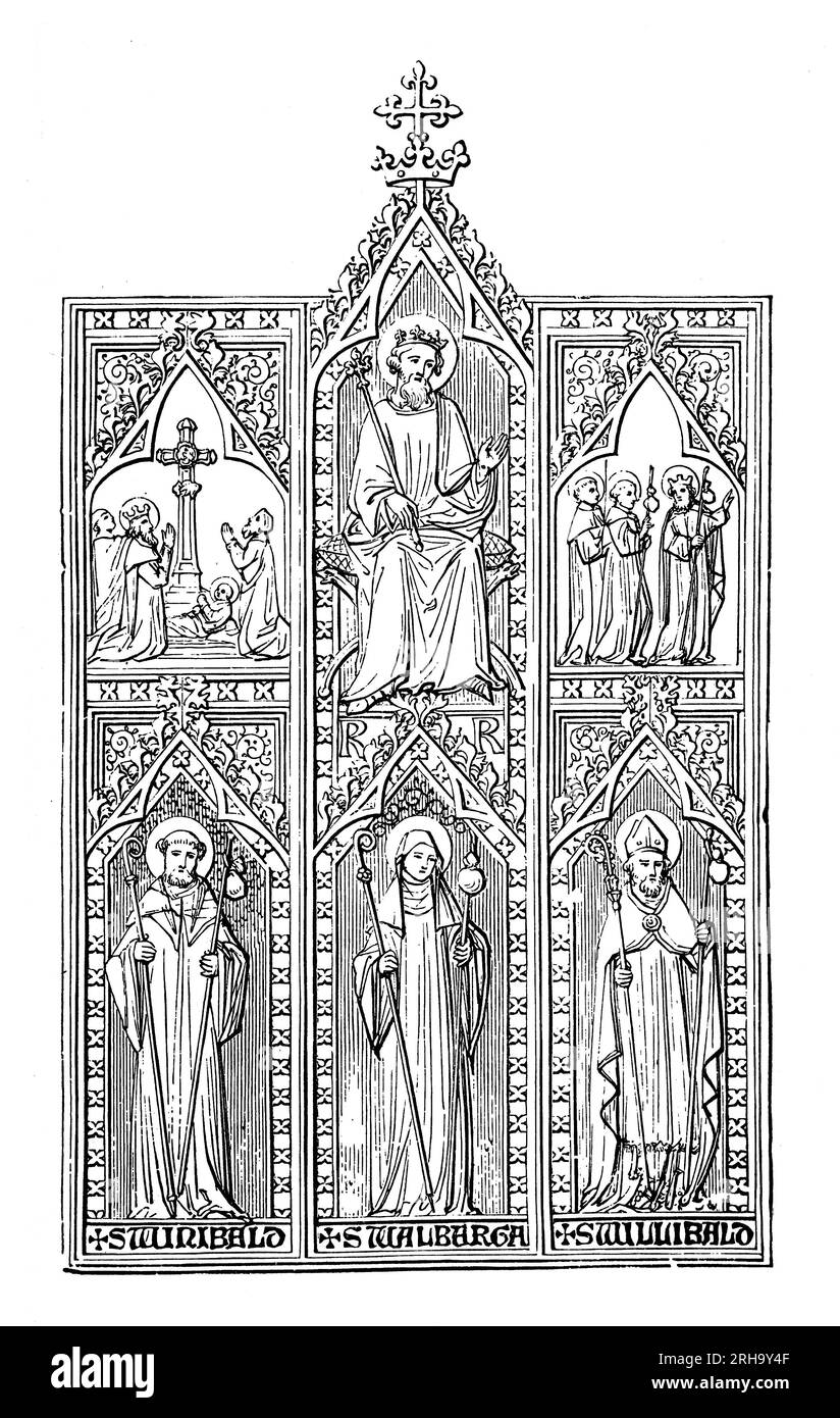 The family of Saint Richard the Saxon: St Wunibald, St Walburga, and St ...