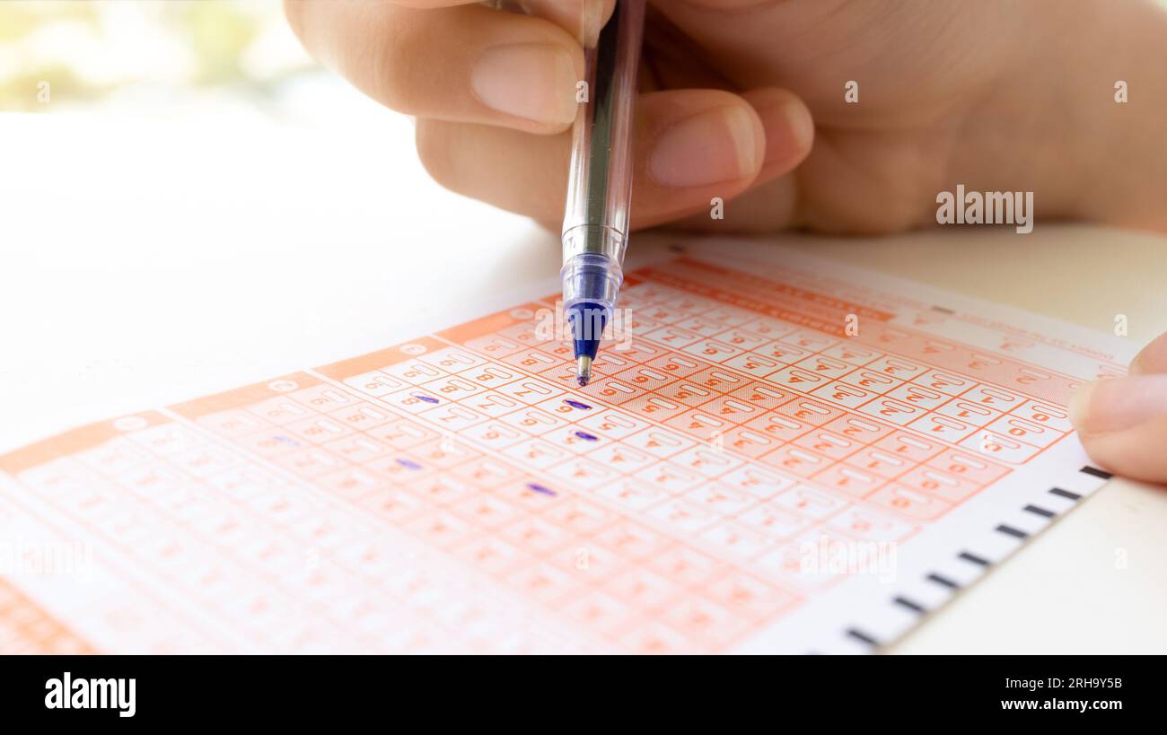 Making prediction by choosing numbers on a Lotto ticket Stock Photo - Alamy