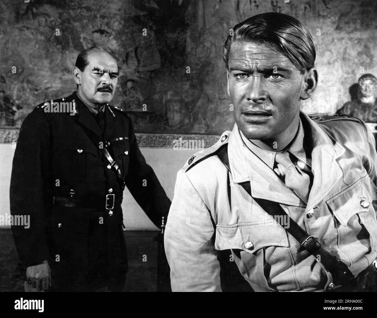 JACK HAWKINS as General Allenby and PETER O'TOOLE as T.E. Lawrence in ...