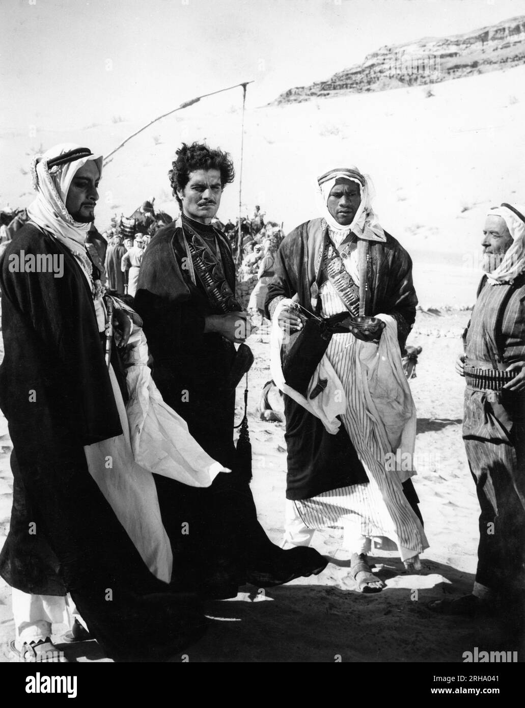 GAMIL RATIB and OMAR SHARIF in LAWRENCE OF ARABIA 1962 director DAVID ...