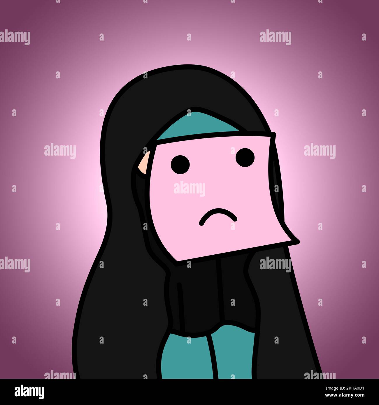 NFT Arab Family Doodles Art #28 Stock Photo - Alamy