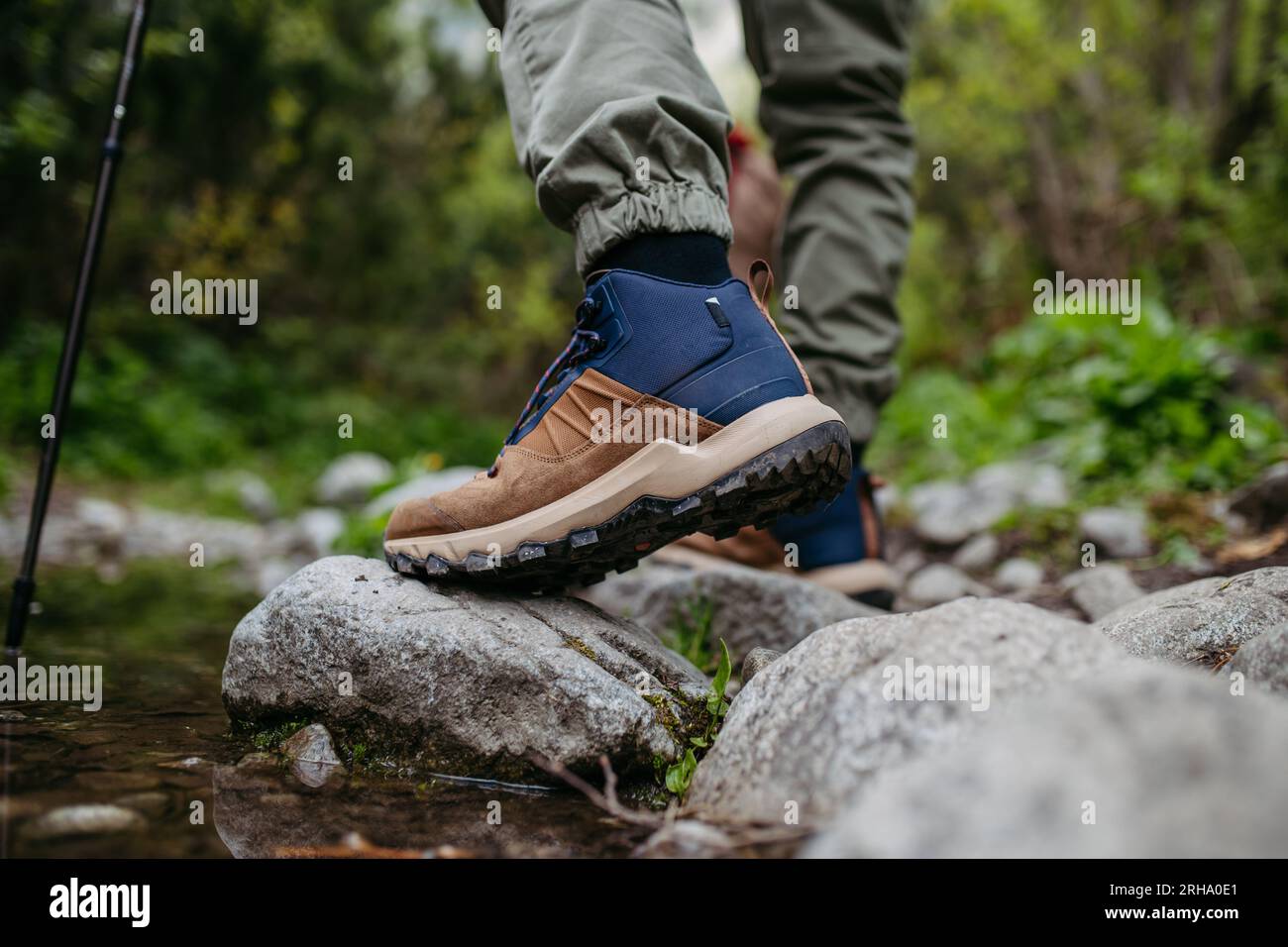 Foot stepping on rock hi-res stock photography and images - Alamy