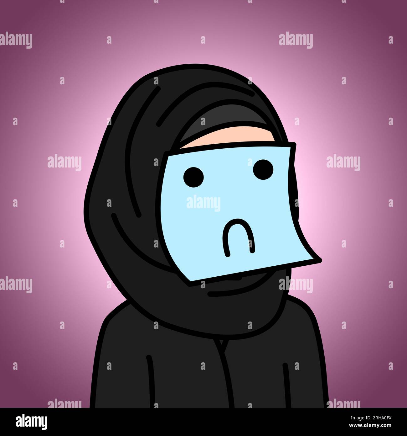 NFT Arab Family Doodles Art #49 Stock Photo - Alamy