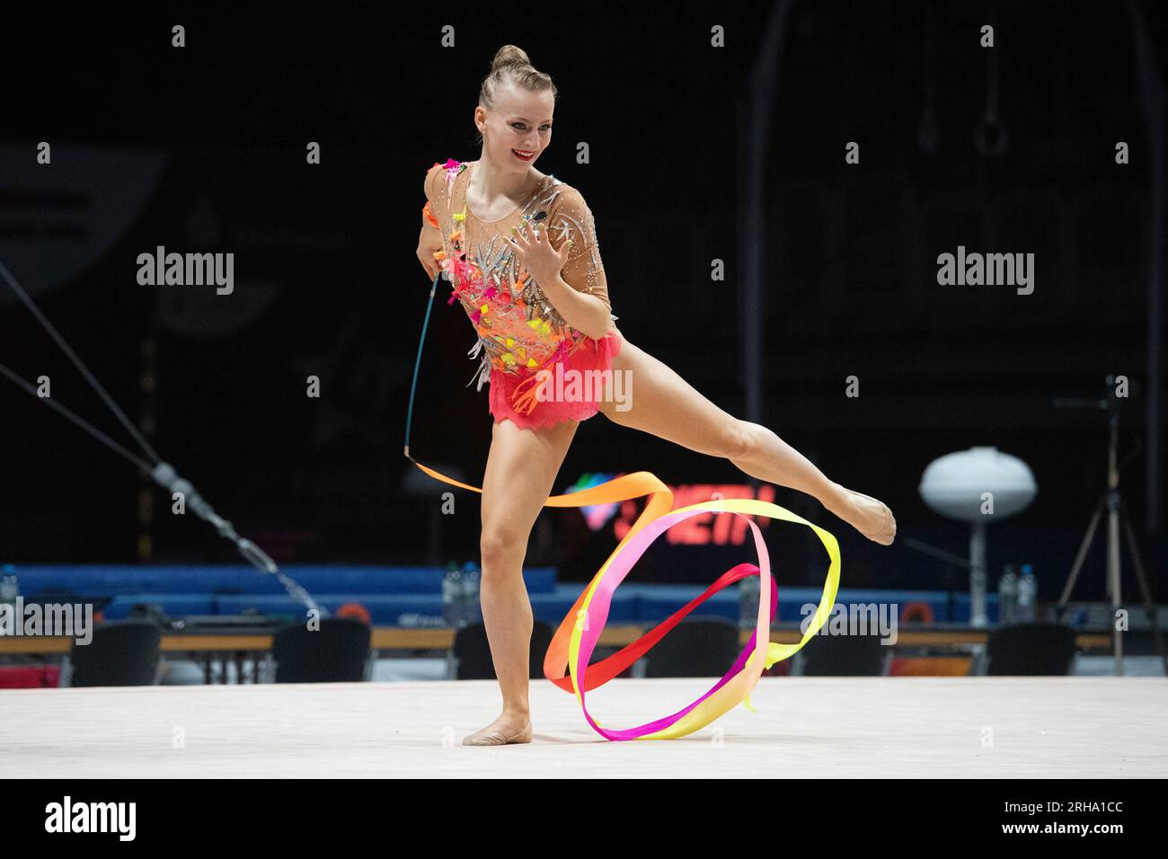 Marie LAUX, TV Dahn 1910, action band, gymnastics, rhythmic gymnastics ...