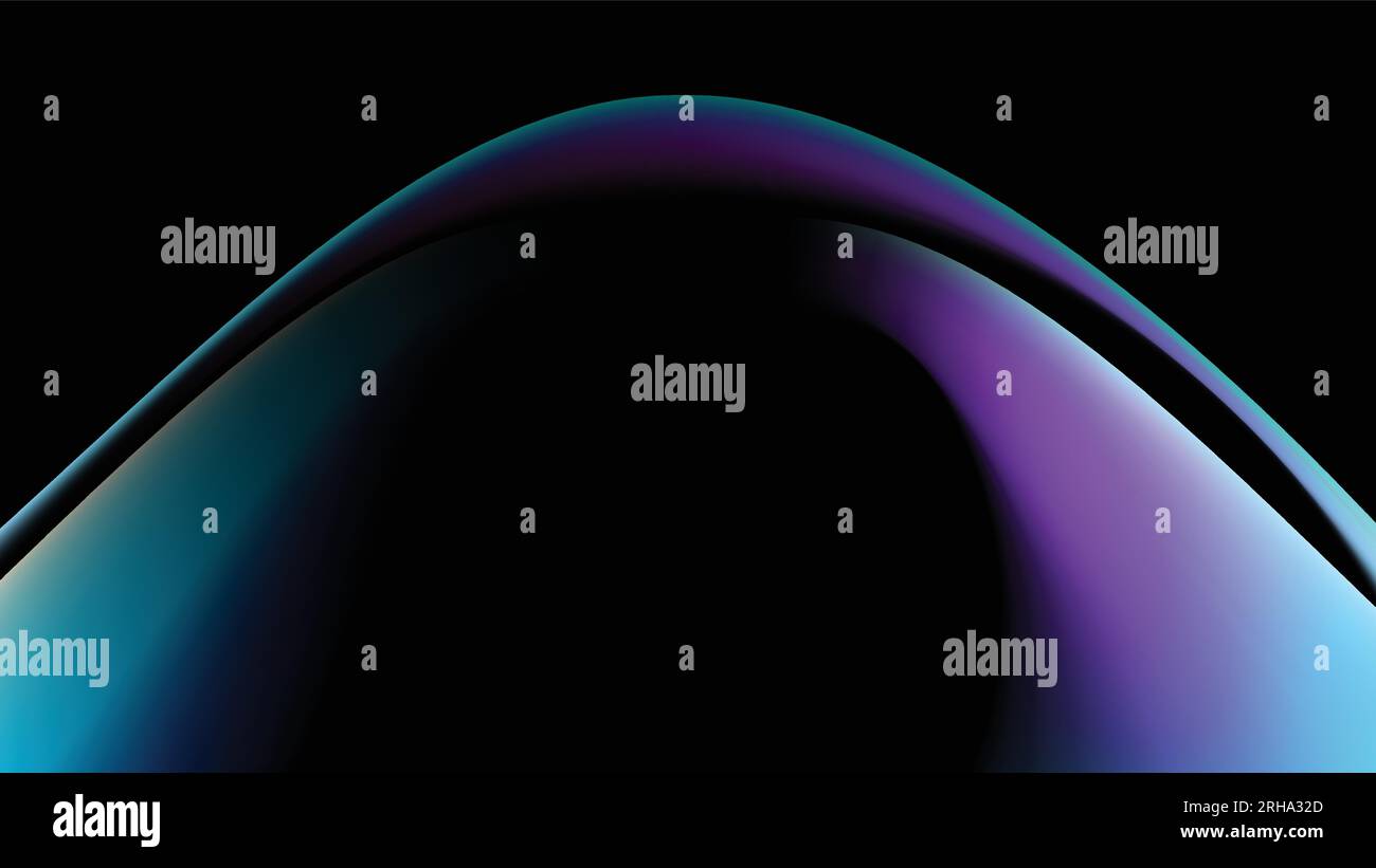 gradient blue aurora background with black base Stock Vector Image ...