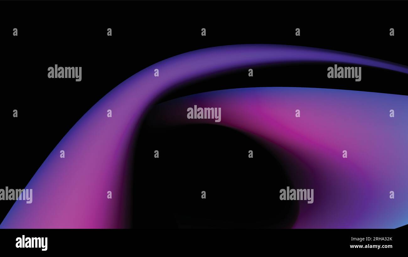 gradient purple aurora background with black base Stock Vector Image ...