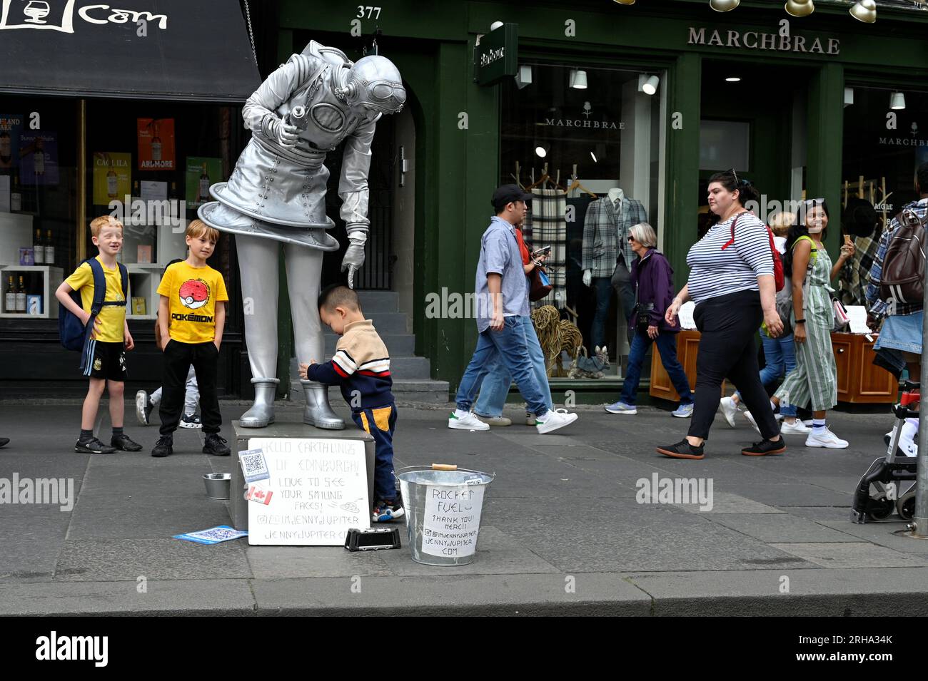 Edinburgh Scotland Uk 15th Aug 2023 Edinburgh Fringe Jenny Jupiter