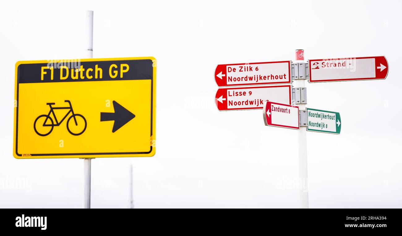 ZANDVOORT - Signs for Formula 1 in the run-up to the Grand Prix in ...