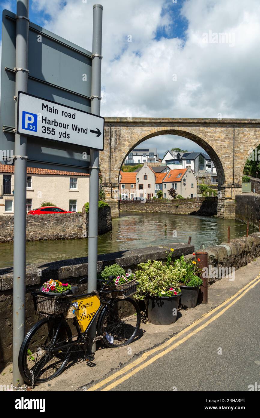 The village of Lower Largo in Fife Scotland Stock Photo - Alamy