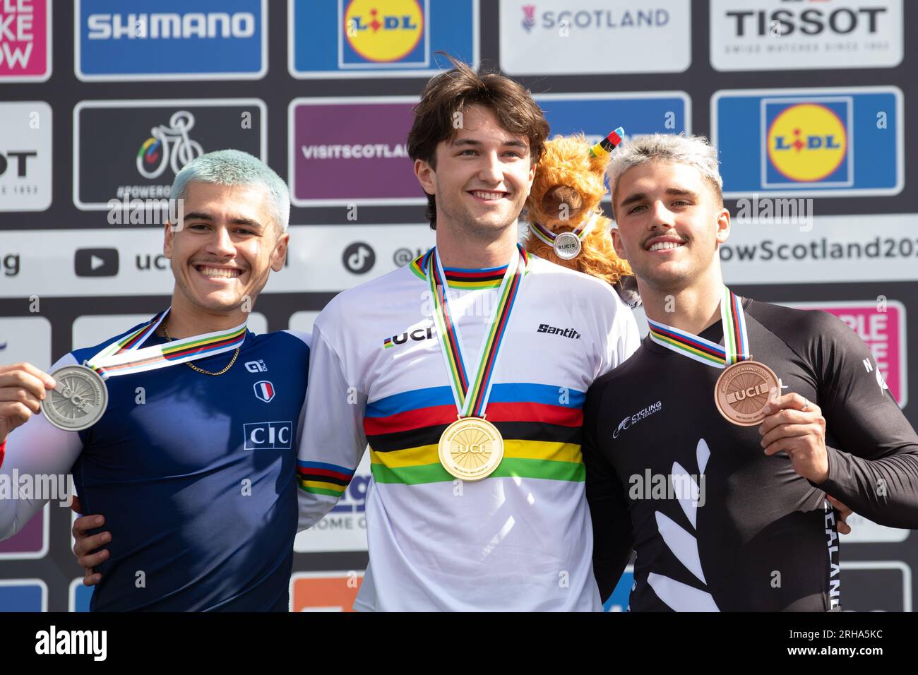 UCI Cycling World Championships Men's Under 23 BMX Racing podium ...