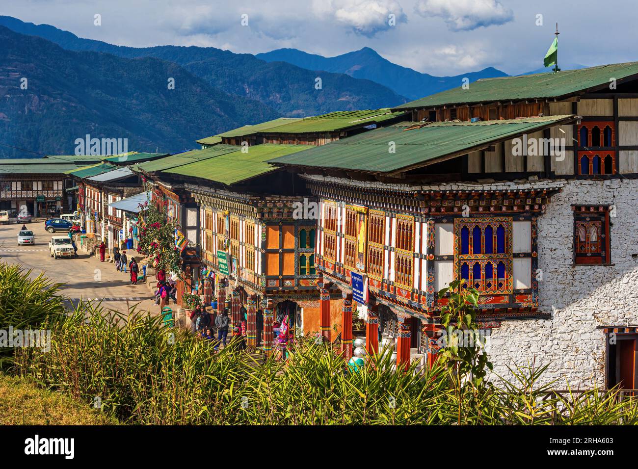 MONGAR, BHUTAN - ca. January 2023: View of Mongar town, Bhutan Stock ...