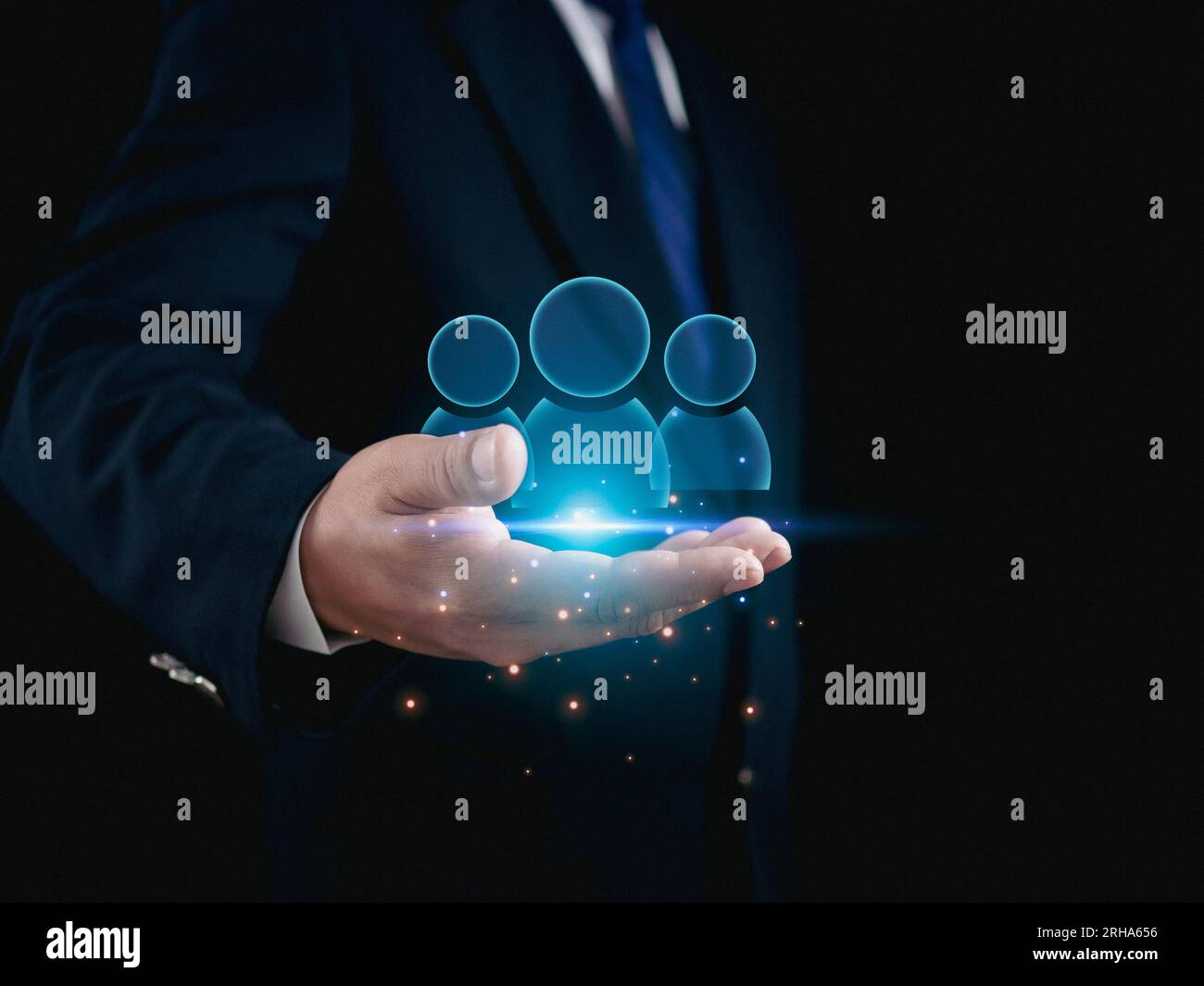 Recruitment management Business concept. Relationship Management with ...