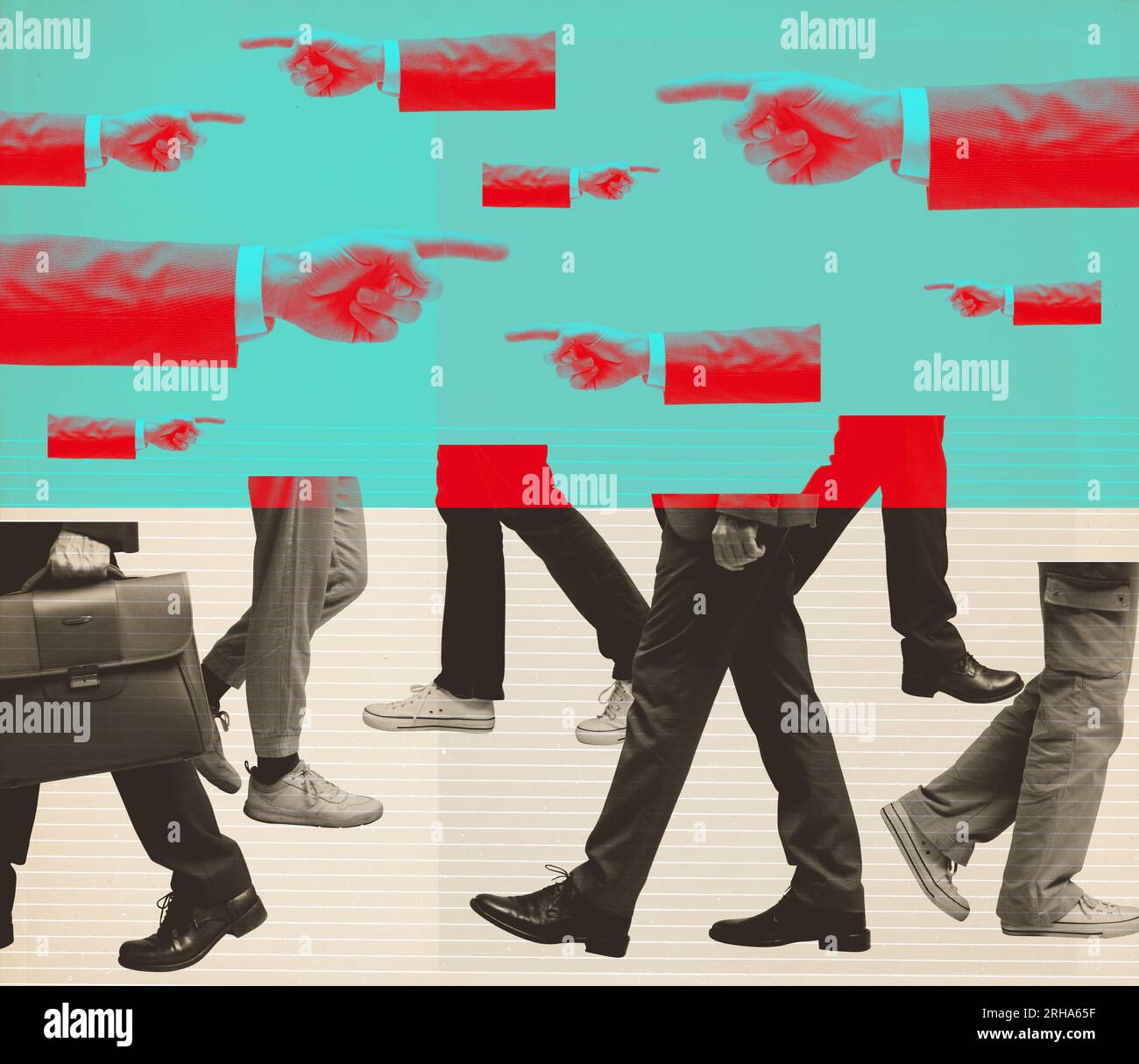 Walking in opposite directions hi-res stock photography and images - Alamy