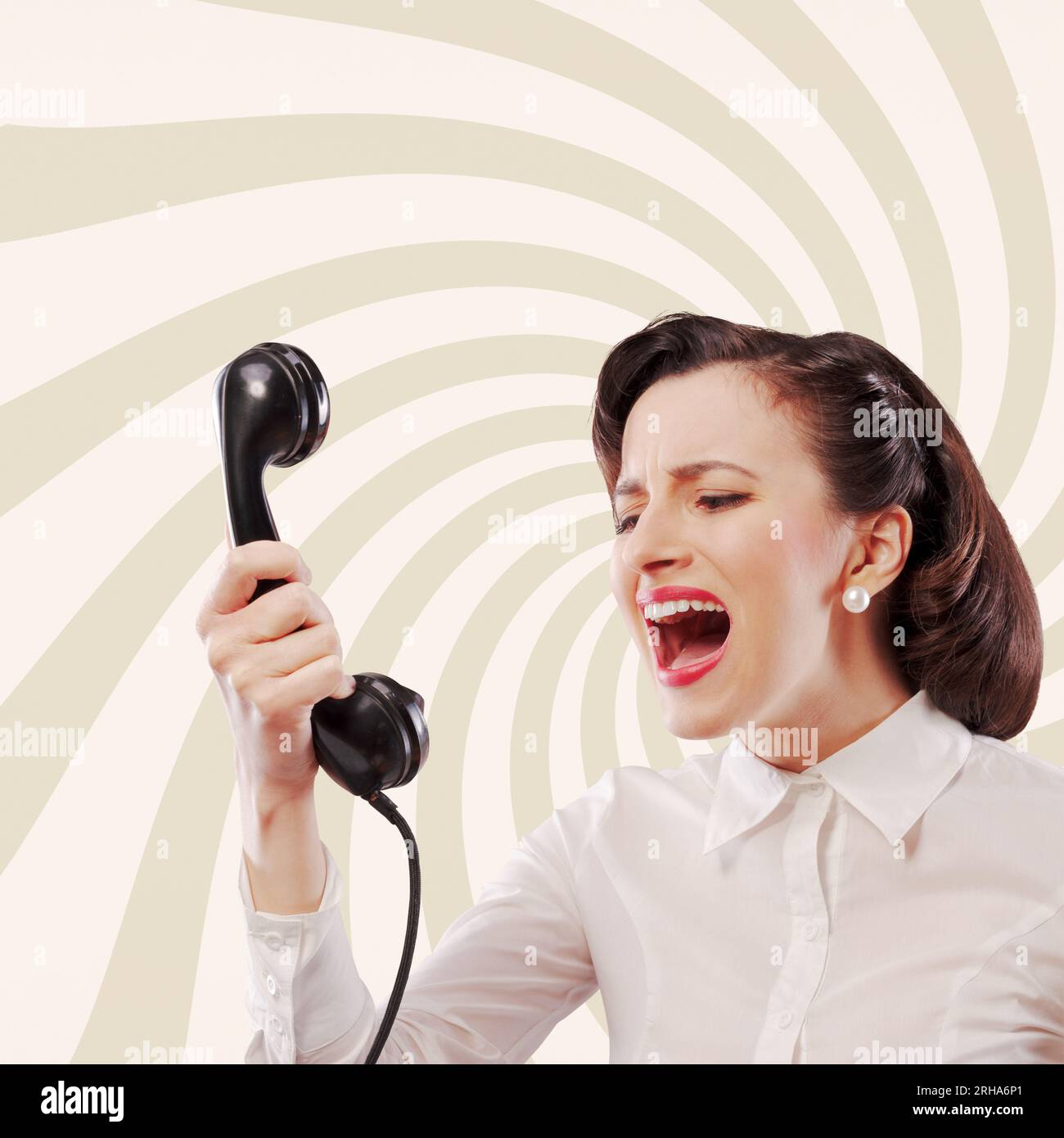 Secretary phone office 1950s hi-res stock photography and images - Alamy