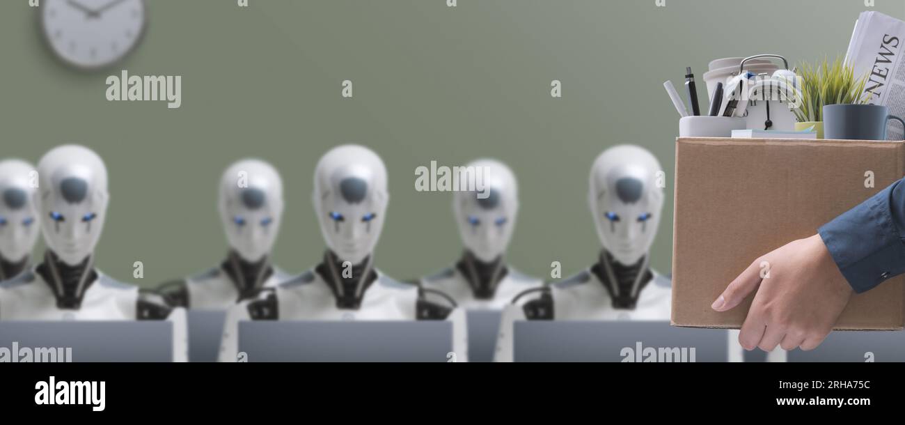 Automated humanoid robots working hi-res stock photography and images ...