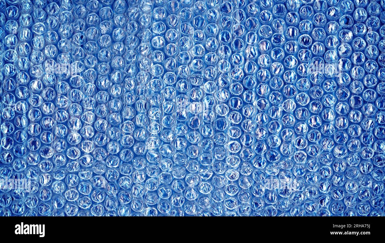 Plastic bubble wrap sheet background: shipment and protection concept ...