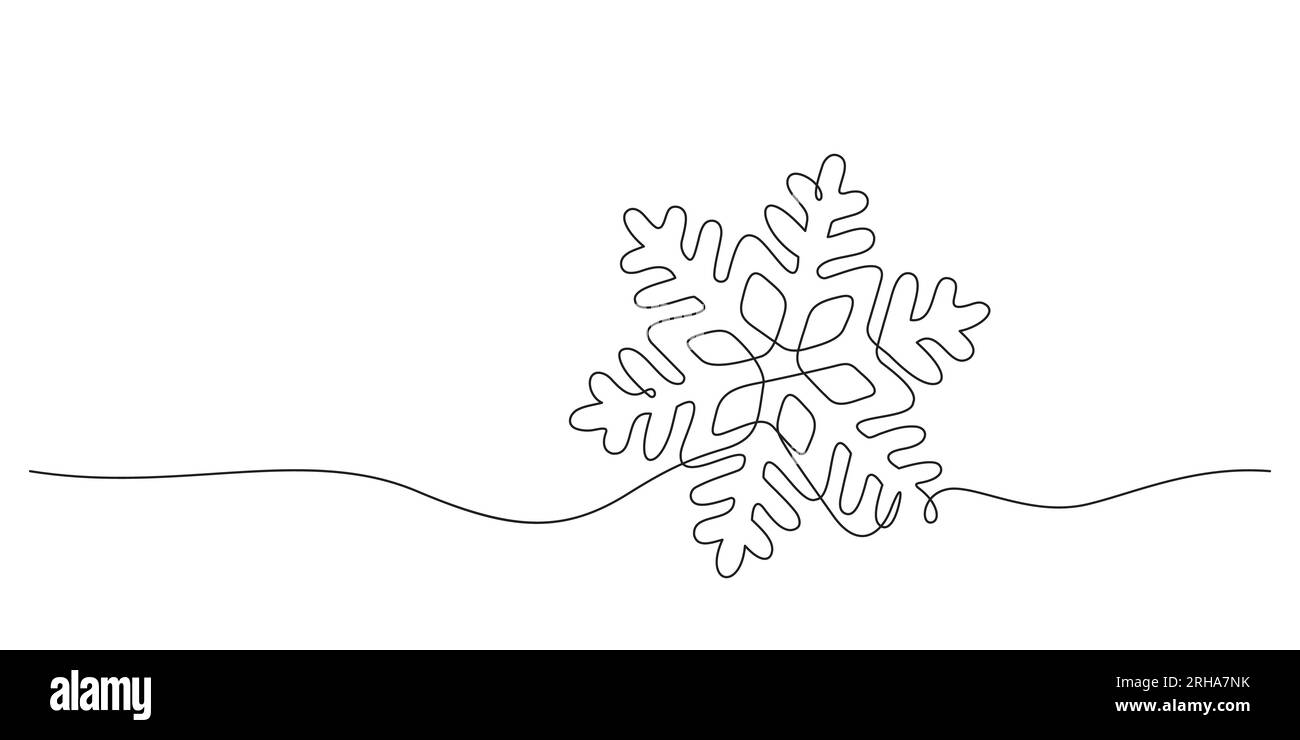 Snowflake Vector Line