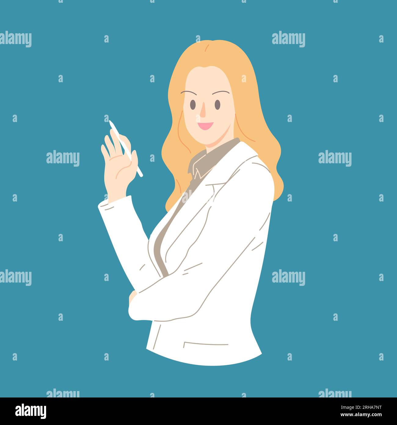 expert business woman happiness confidential energetic and trendy ...