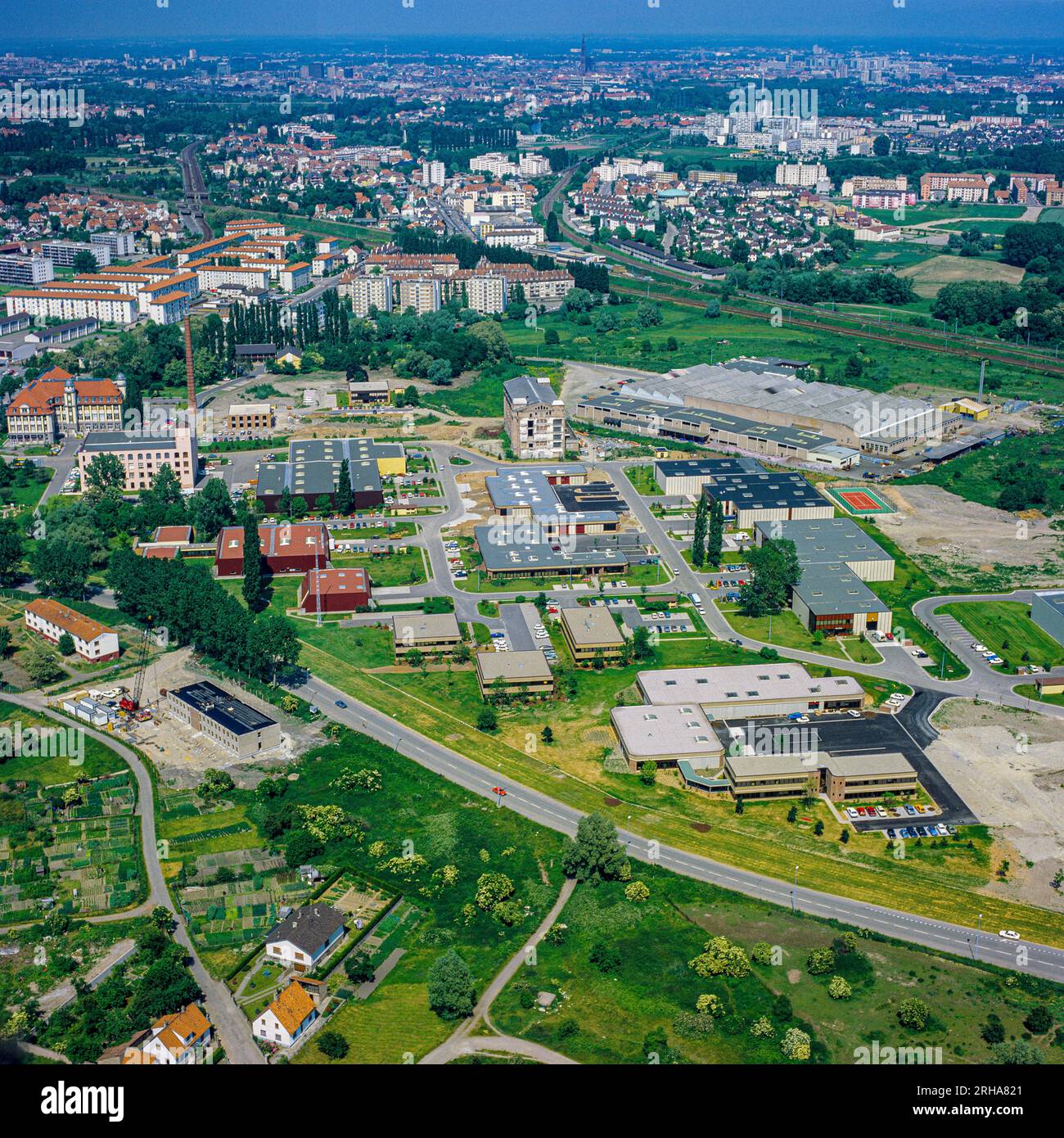 Strasbourg, Montagne-Verte, Parc des Tanneries industrial park, city ...