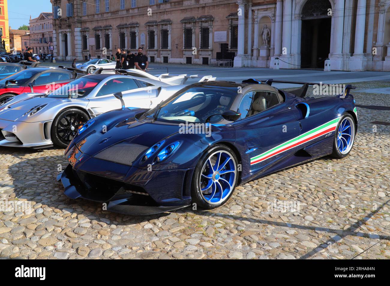 Modena, Italy, June 16, 2023, Pagani sports car parade and technical ...