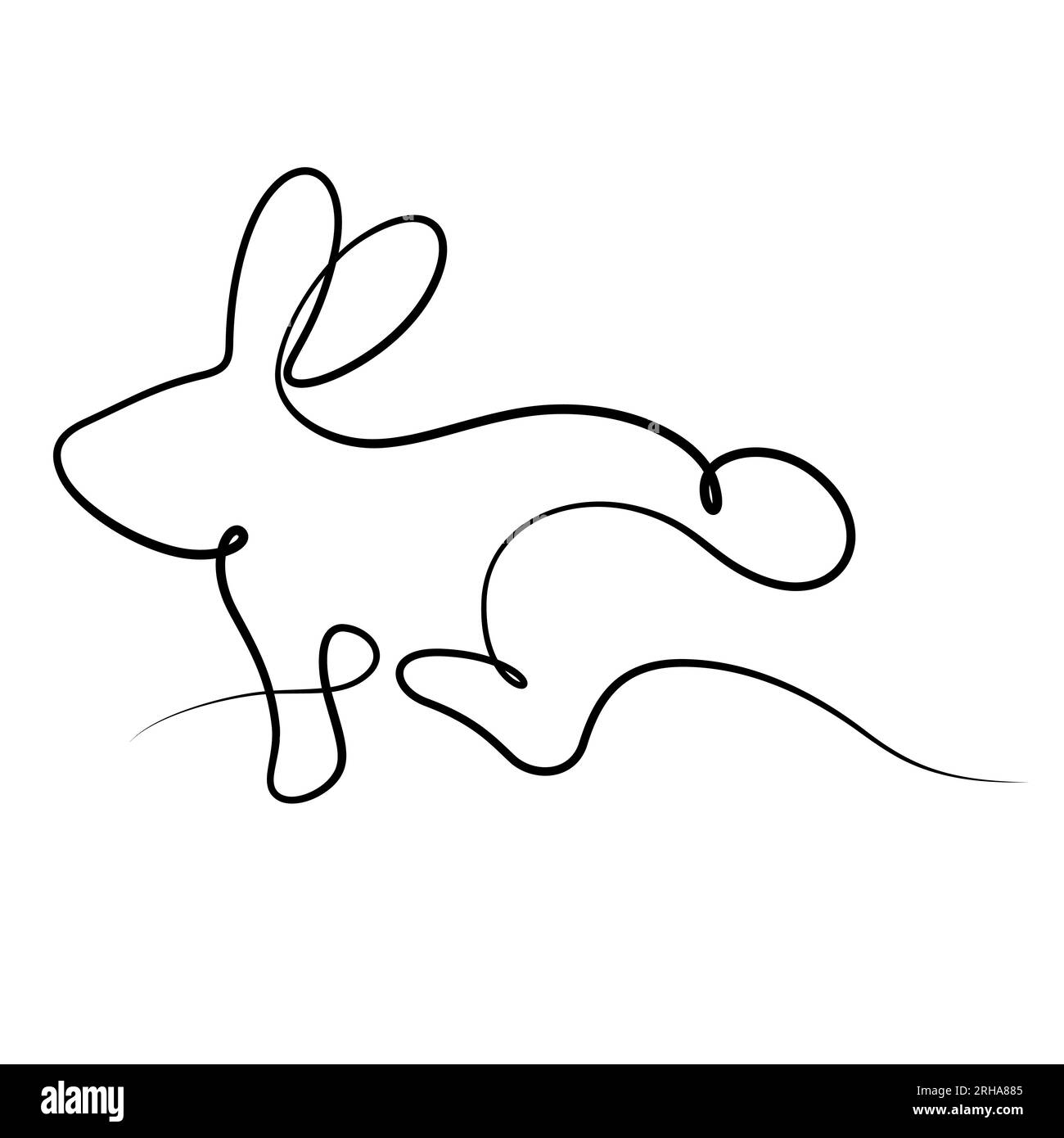 Running Rabbit Drawing