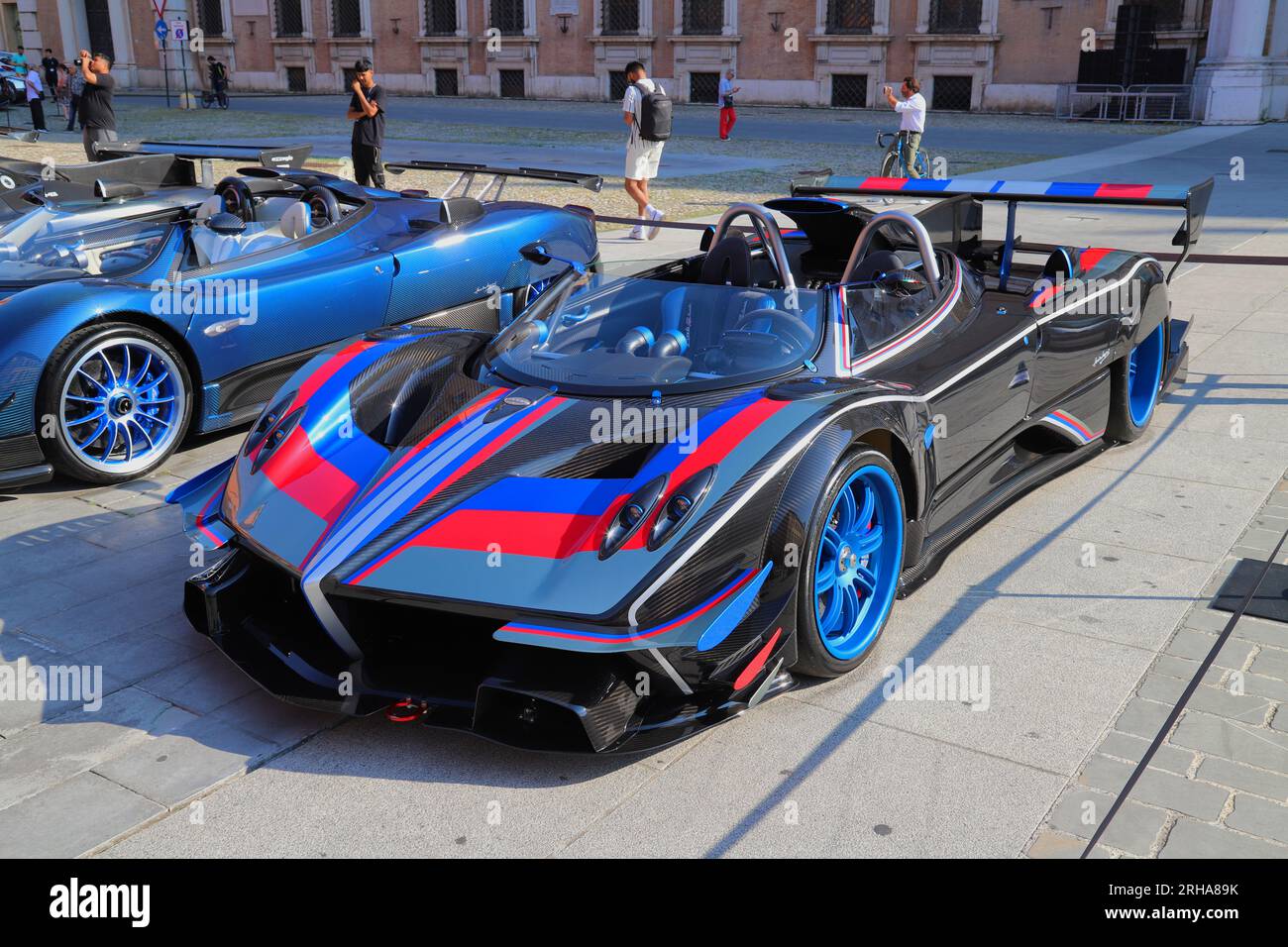 Modena, Italy, June 16, 2023, Pagani sports car parade and technical ...