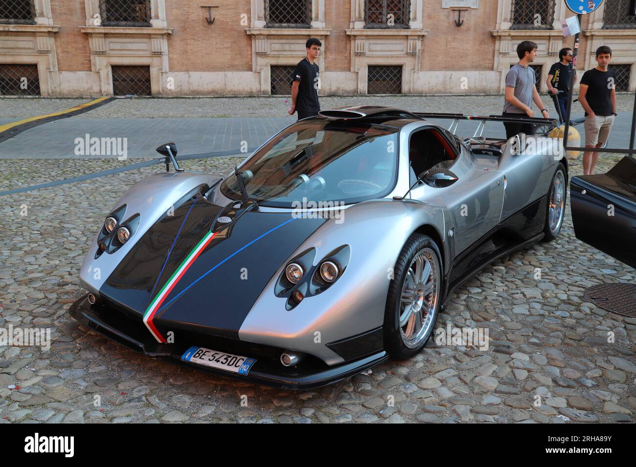 Modena, Italy, June 16, 2023, Pagani sports car parade and technical ...