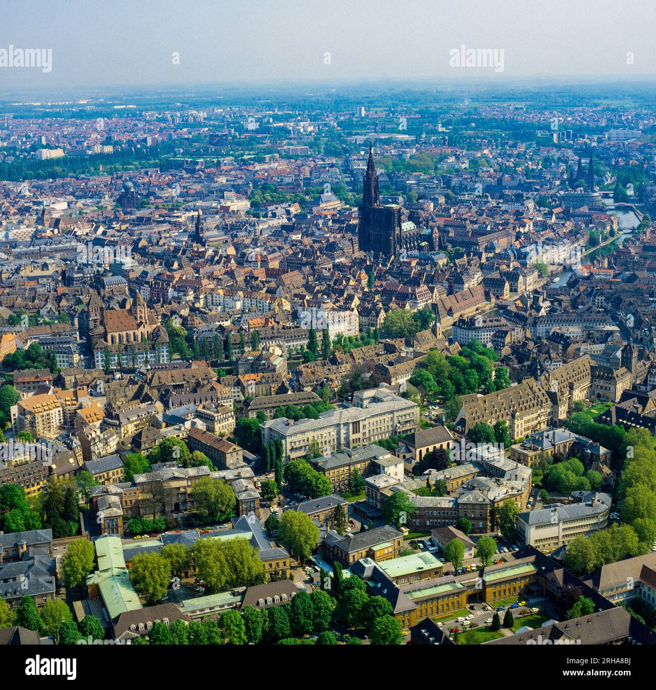 Strasbourg, old town, city aerial view, Alsace, France, Europe Stock ...