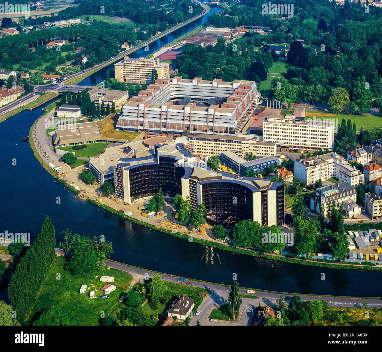 Strasbourg, Council of Europe buildings, Palais de l'Europe, city ...