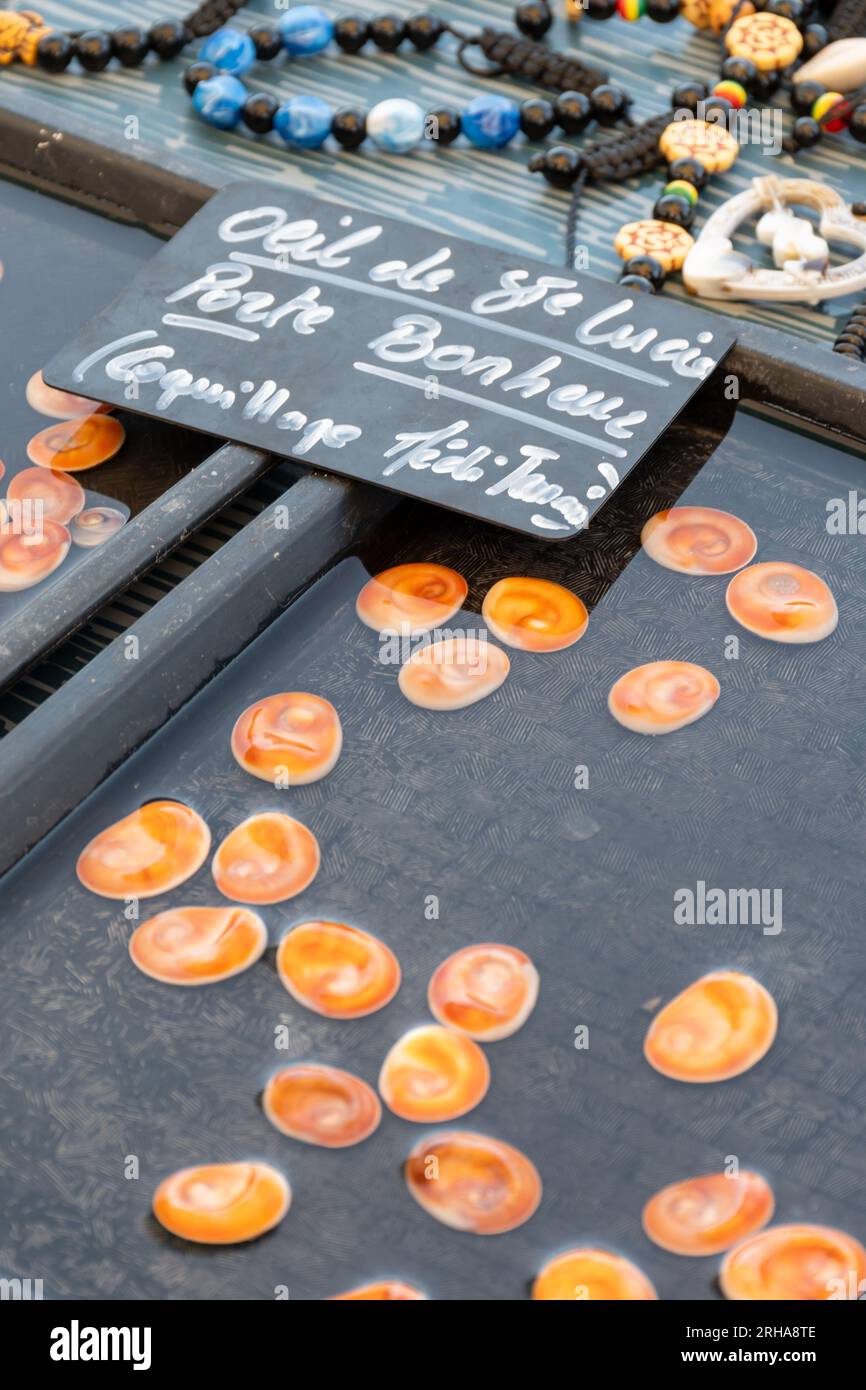 Catch of the day for sale on daily fish market in old port of Marseille ...