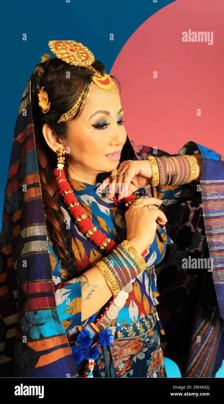 Limbu traditional dress hi-res stock photography and images - Alamy