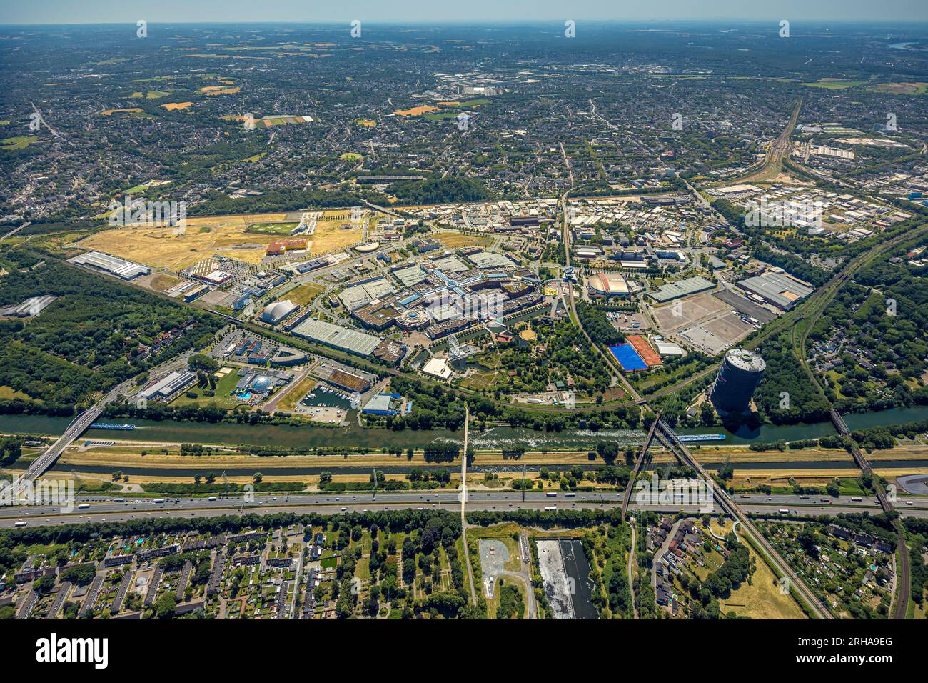 Aerial view, Westfield Centro shopping center, Neue Mitte, Borbeck ...
