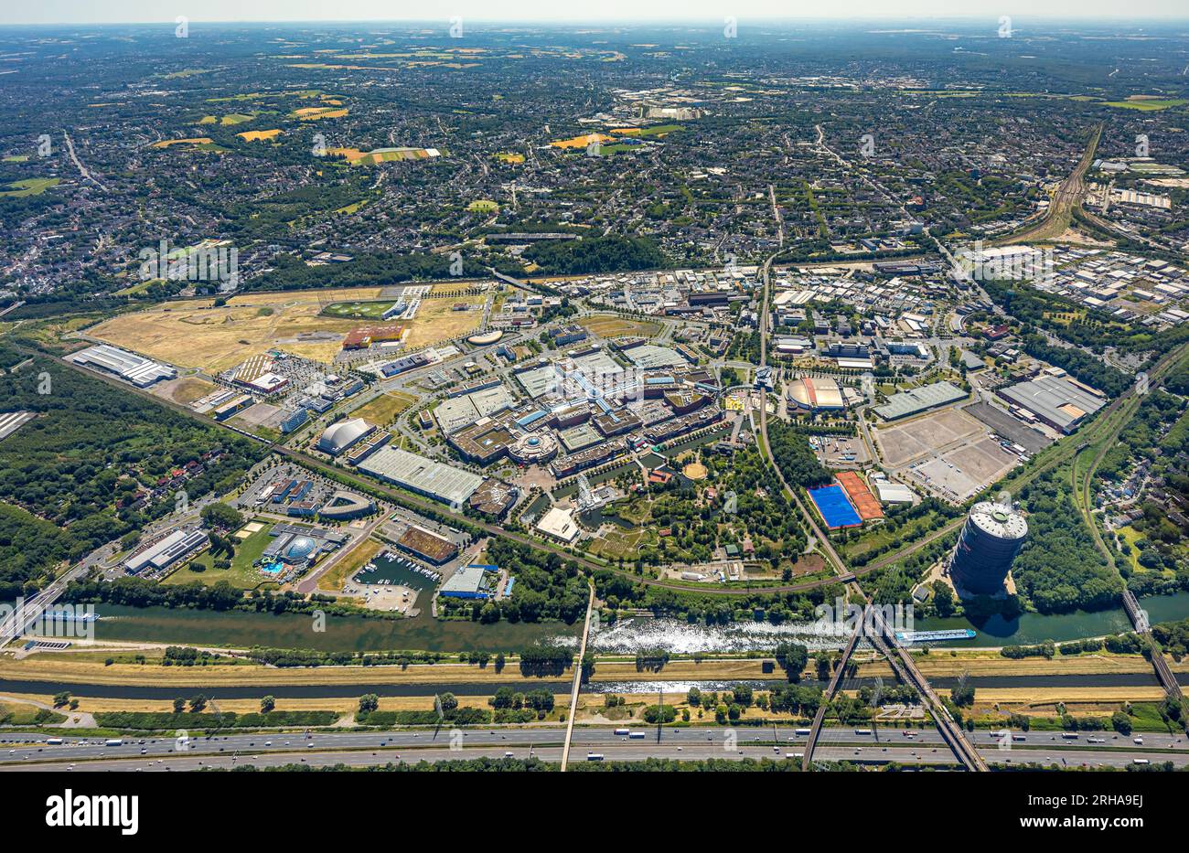 Aerial view, Westfield Centro shopping center, Neue Mitte, Borbeck ...
