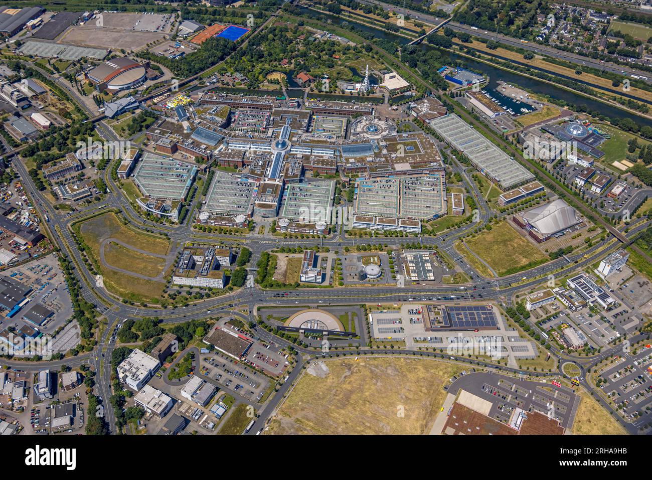 Aerial view, Westfield Centro shopping center, Neue Mitte, Borbeck ...