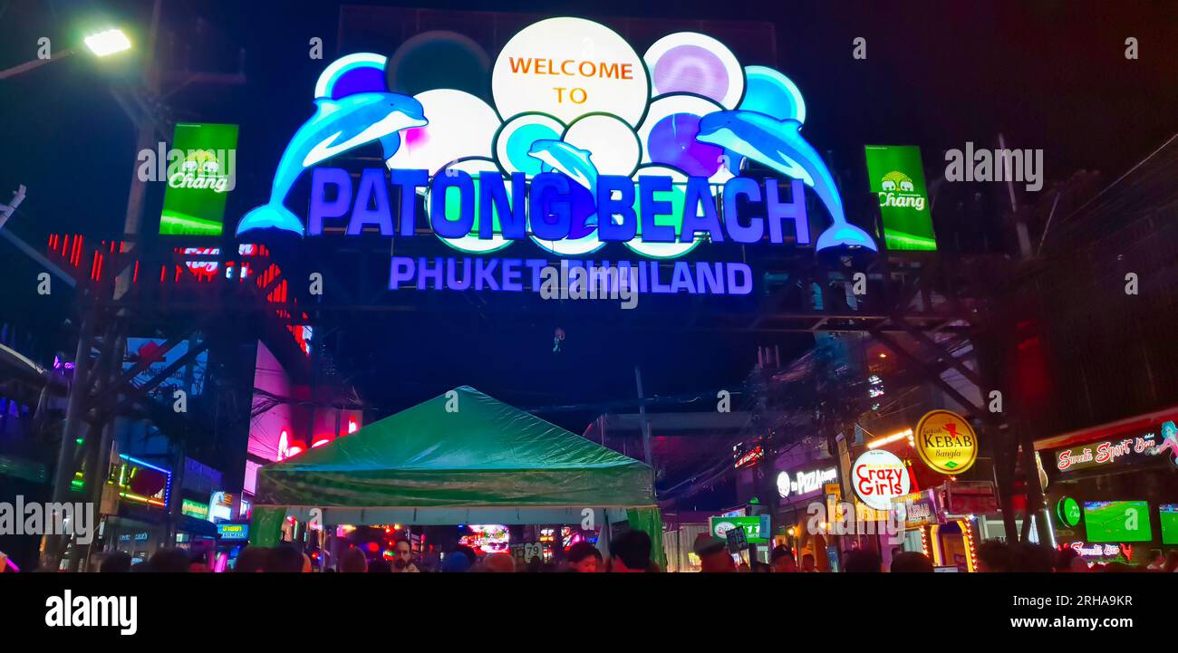 December 30th, 2018, Phuket, Thailand - The Patong Beach Sign at Phuket ...