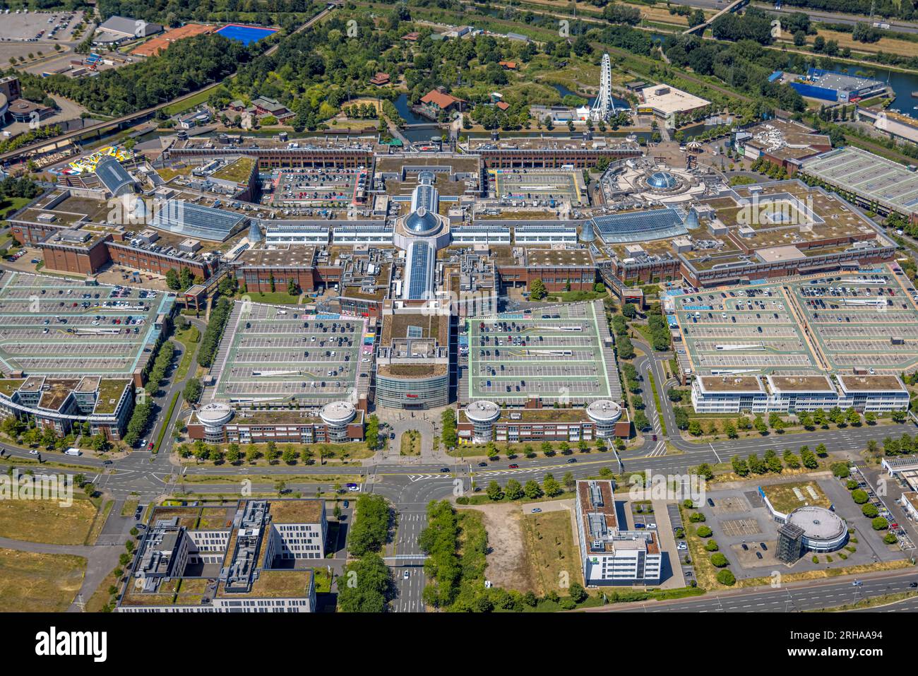 Aerial view, Westfield Centro shopping center, Neue Mitte, Borbeck ...