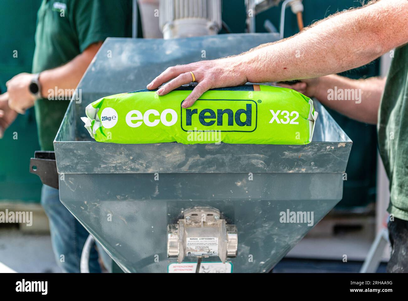 Bag of Eco Rend on a Predator machine Stock Photo - Alamy