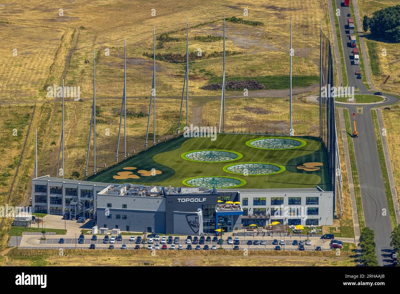 Topgolf course in westfield centro shopping center hi-res stock ...