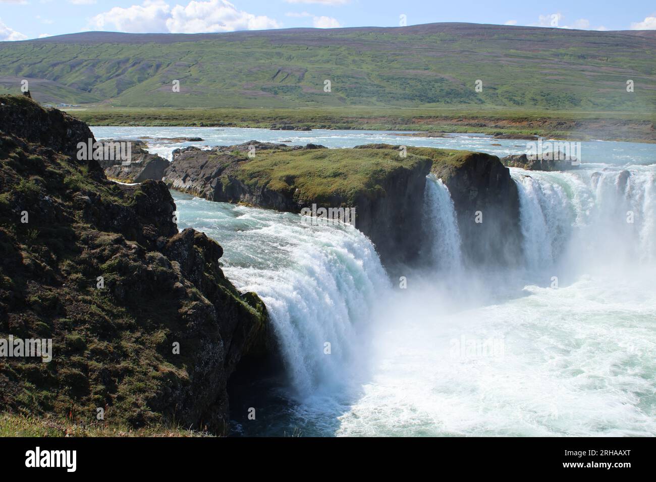 Godafoss Waterfall, nr Akureyri, Iceland. July 2023 Stock Photo - Alamy