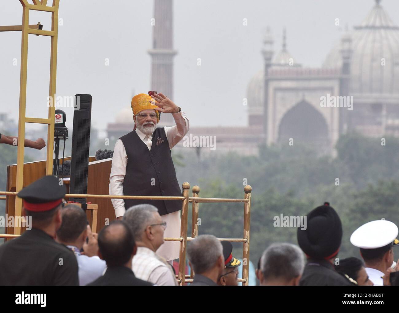 NEW DELHI, INDIA - AUGUST 15: Prime Minister Narendra Modi during the ...